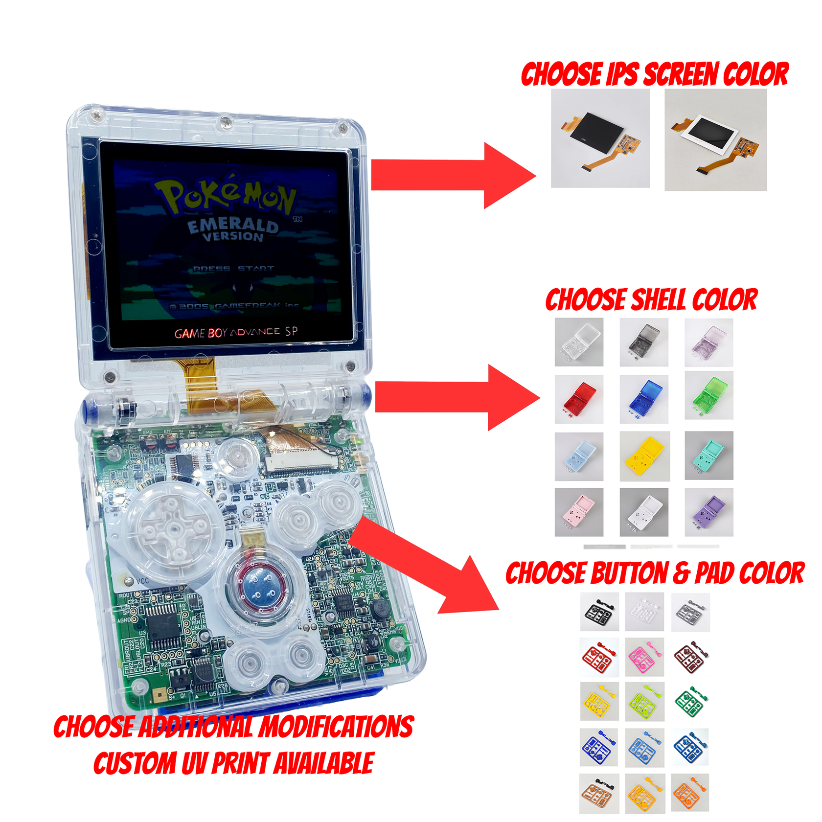 Custom Game Boy Advance SP – GameBoyMart